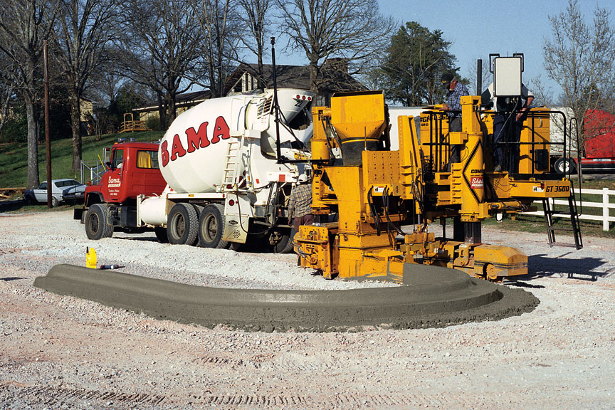 Concrete Curb -Slip Formed