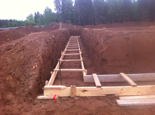 Excavation for Footer