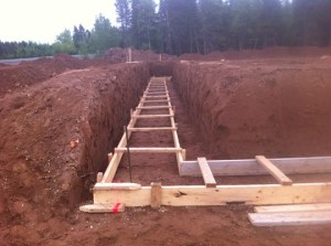 Excavation for Footer