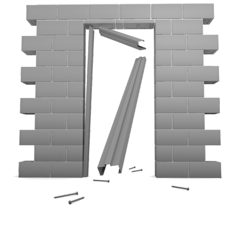 Removing Metal Door & Frame