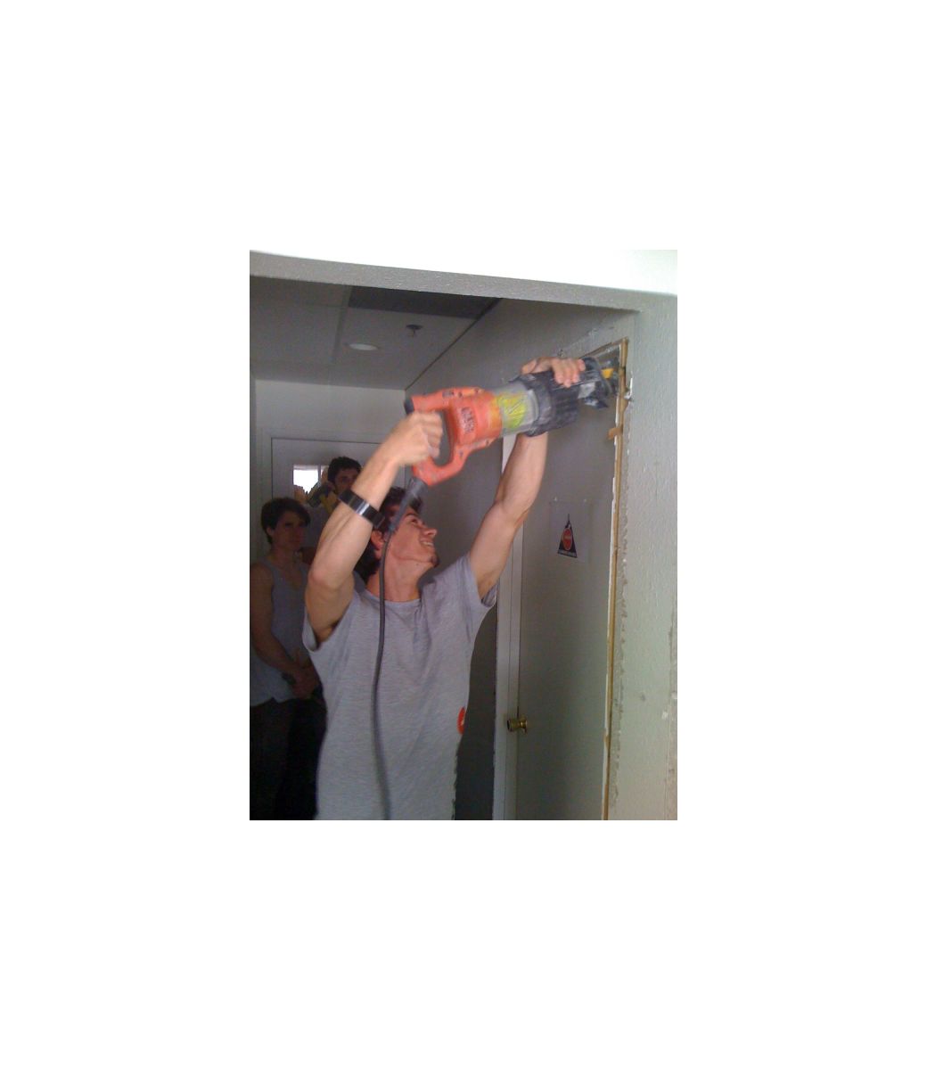 Removing Metal Door & Frame