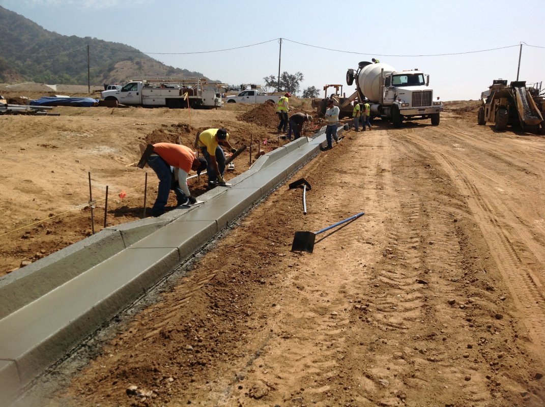 Concrete Curb – Hand Formed