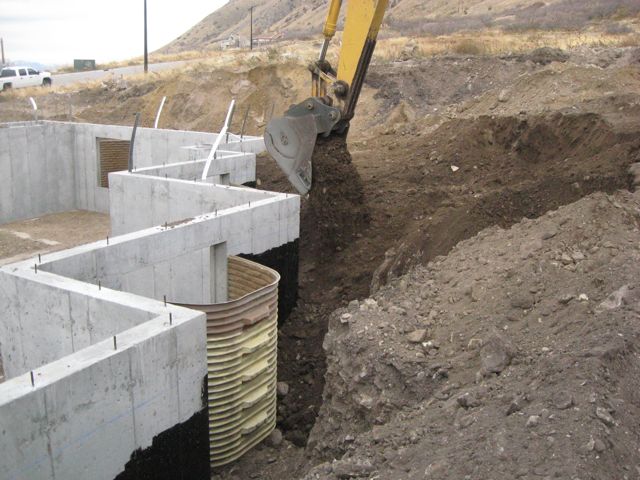 Backfilling Foundation Wall