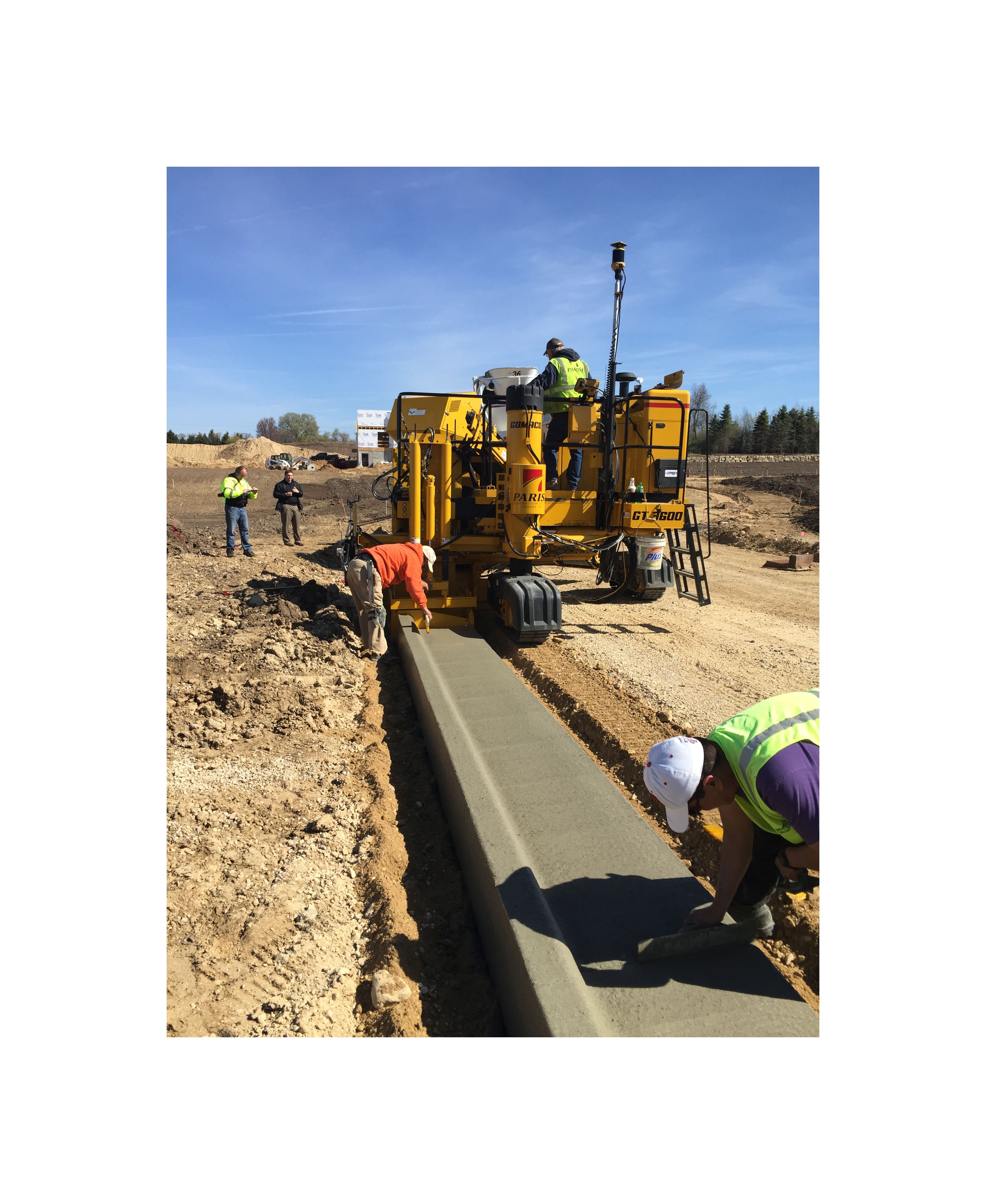 Concrete Curb -Slip Formed