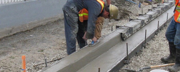 Concrete Curb – Hand Formed