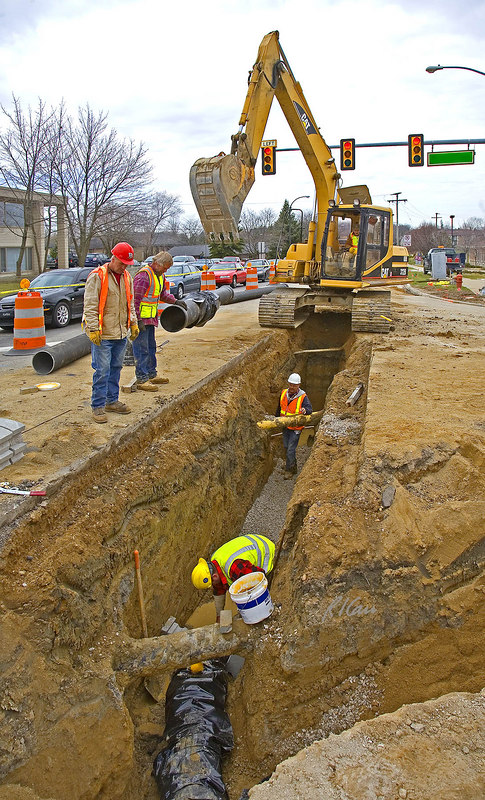 Open Cut Underground Pipe Installation