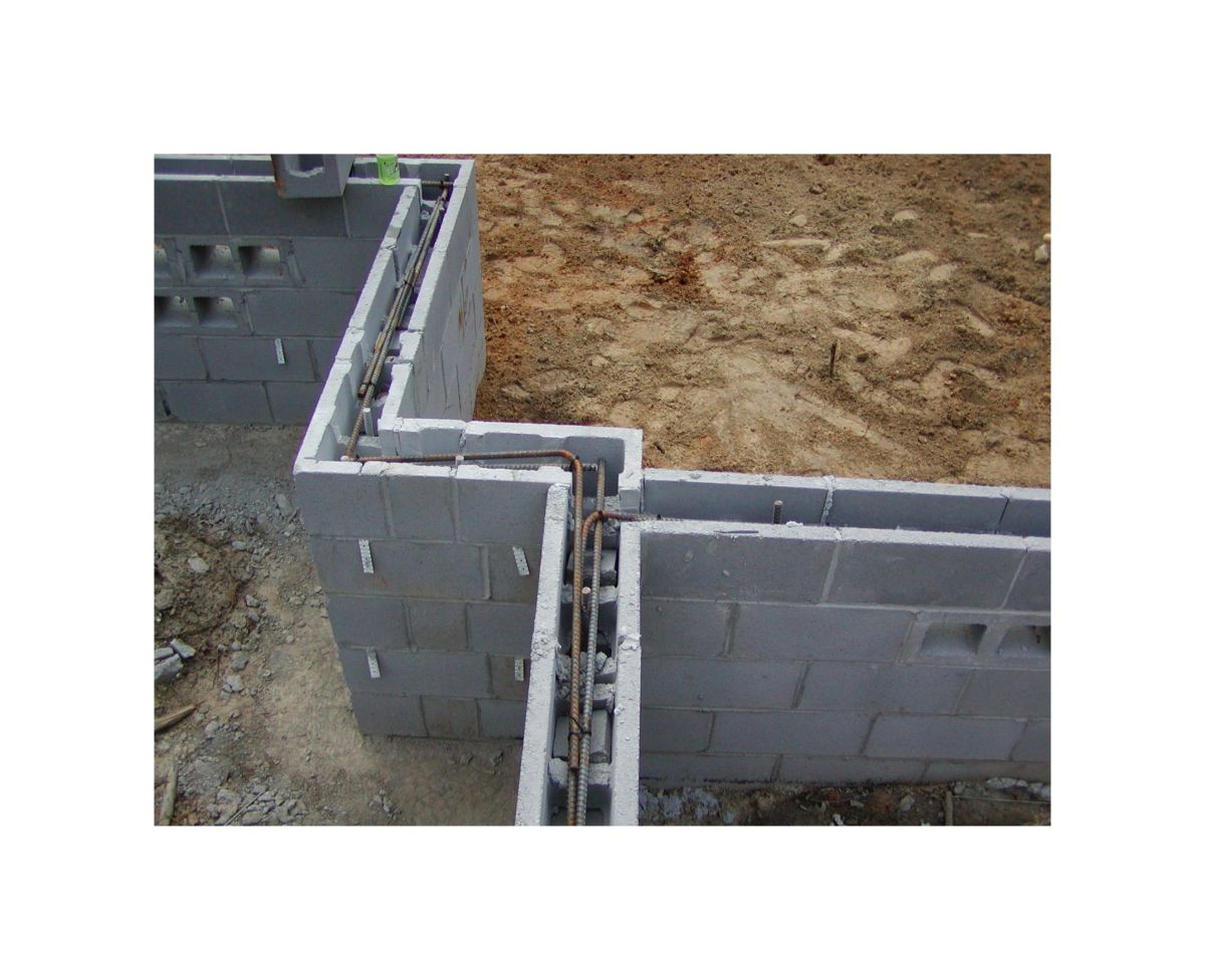 Different Concrete Bond Beams Concrete Bond Beam Poured And Ready For